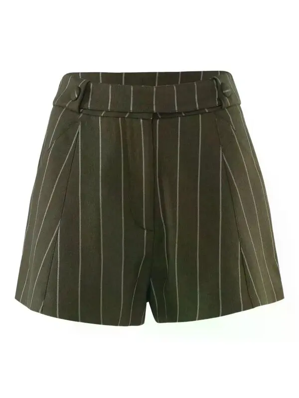 LA SEMAINE Pinstripe Zip Shorts