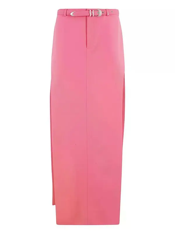SSHEENA Belted Pencil Skirt With Slit