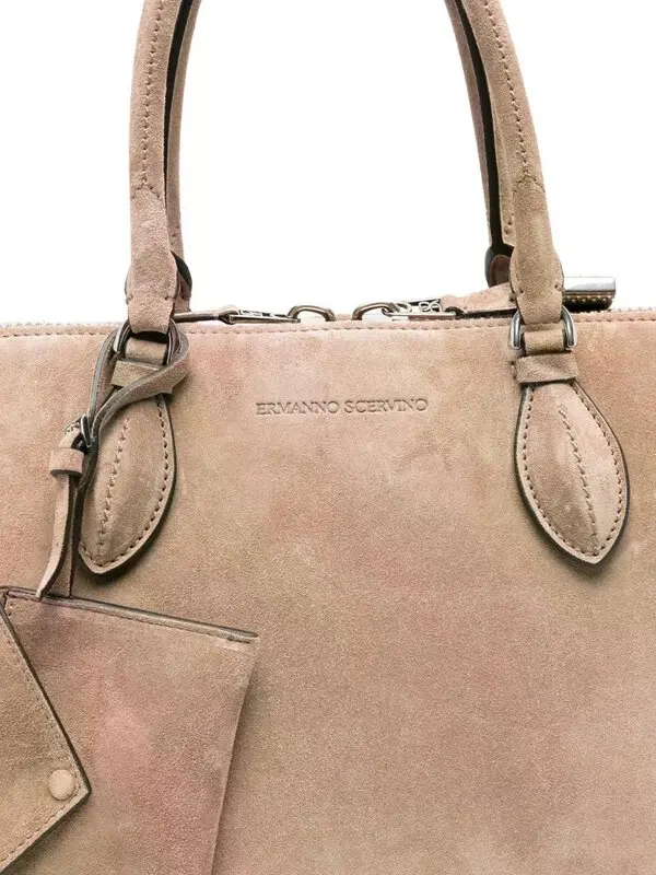 Ermanno Scervino Zip-fastening Suede Tote