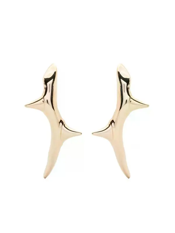 SHAUN LEANE Rose Thorn Climber Earrings - Gold