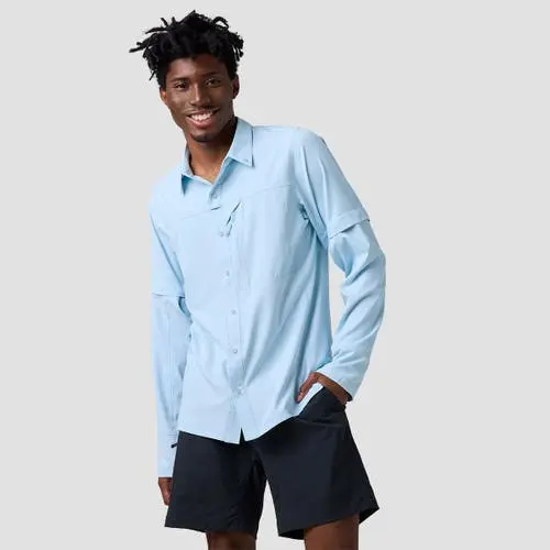 BACKCOUNTRY Bga Tahoe Woven Convertible Snap-up Shirt - Skyride