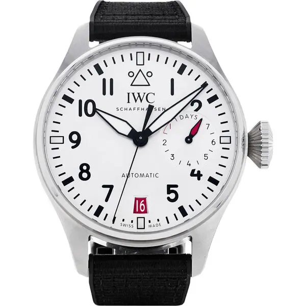 WATCHFINDER & CO. Iwc Big Pilot's Automatic Strap Watch - Silver