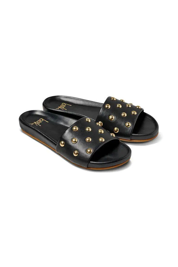Beek Gallito Studded Slides - Black