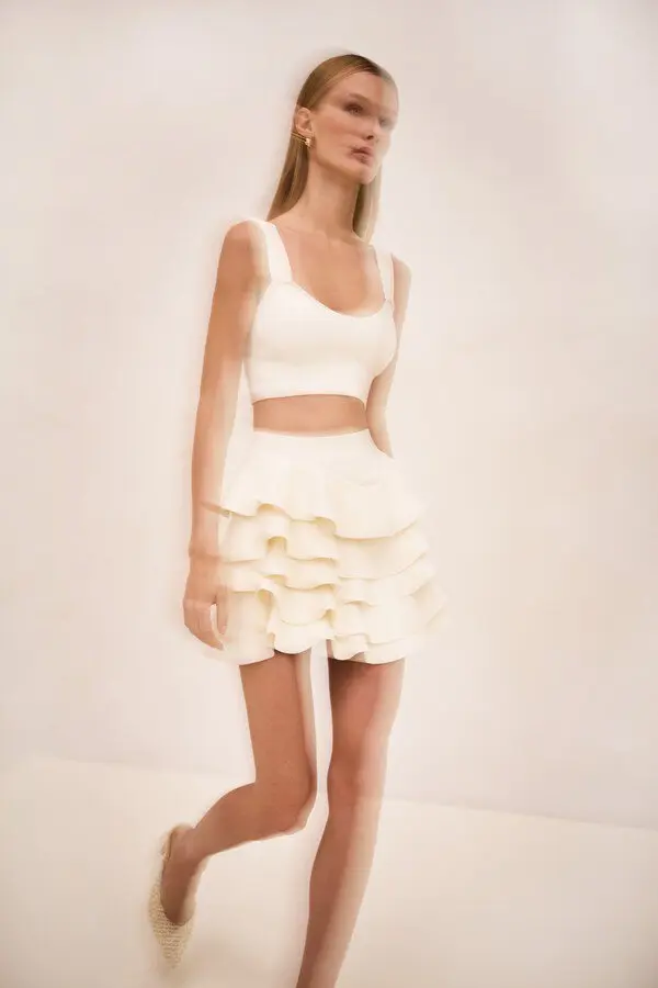 Alexis Arli Mini Skirt - Neutral