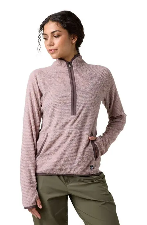 BACKCOUNTRY Highliner Primaloft Air-perm Fleece 1/4-zip - Bark