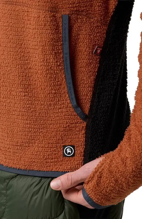 BACKCOUNTRY Highliner Primaloft Air-perm Fleece 1/4-zip - Sierra/black
