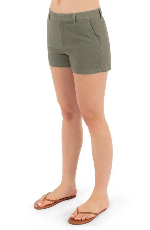 Hurley Cotton Twill Stretch Shorts - Olive Grove