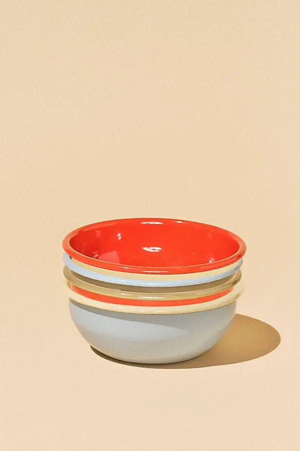 THE GET OUT Enamelware Bowl Set - Multicolor