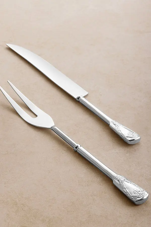 GAURI KOHLI Bolivia Carving Knife And Fork Set