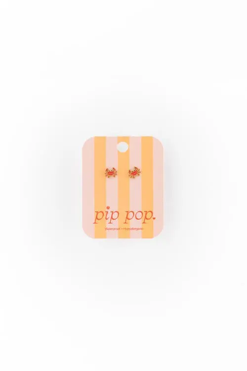 PIP POP Crab Stud Earrings