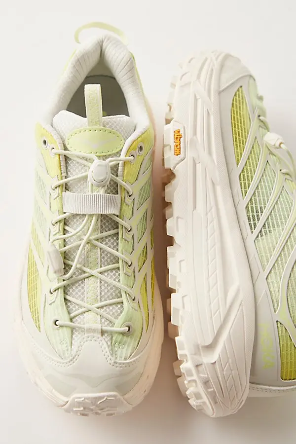 HOKA® Hoka Mafate Three2 Grid Sneakers - Truffle Salt/sour Lemon