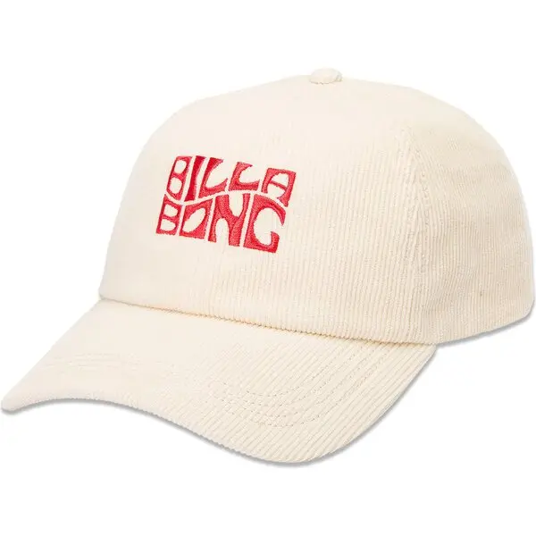 BILLABONG Embroidered Cotton Twill Baseball Cap - White Cap