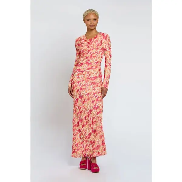 DASKA Lily Maxi Dress - Animal Print