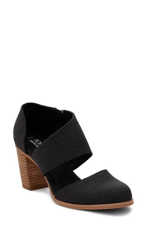 Toms Pumps With Stacked Heel - Black