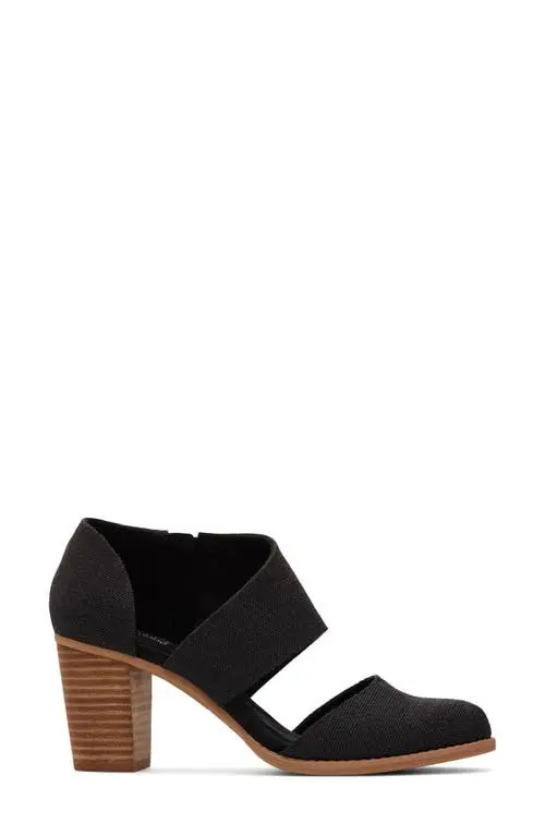 Toms Pumps With Stacked Heel - Black
