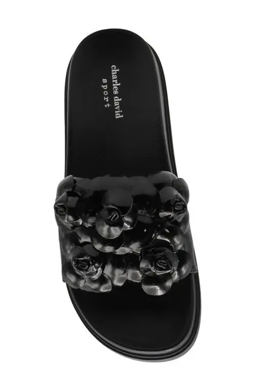 Charles By Charles David Phoetic Flatform Slide Sandal - Black