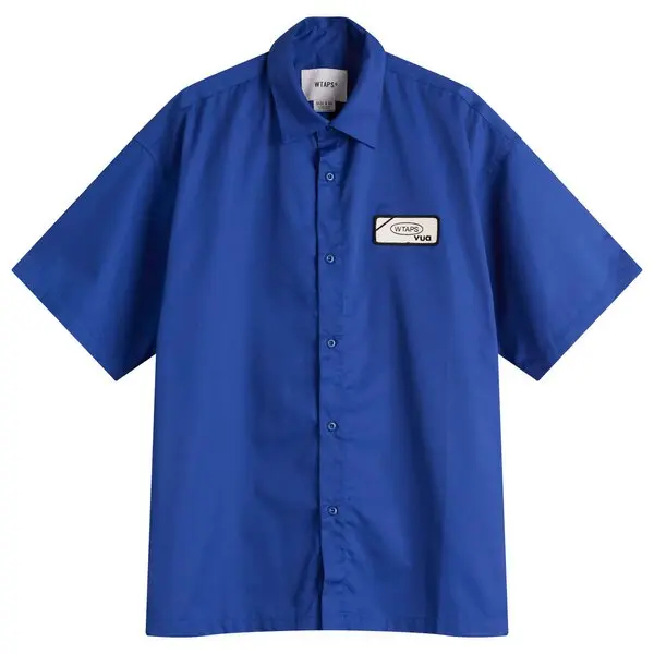 WTAPS Logo Work Shirt - Blue