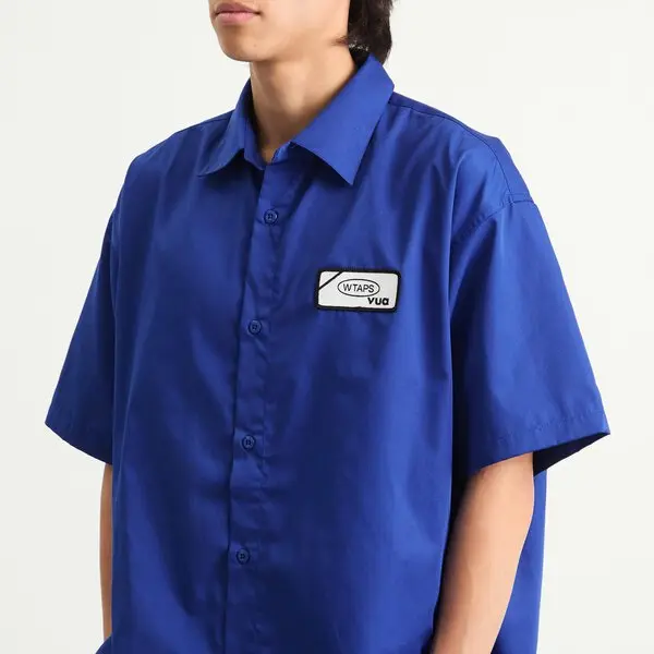 WTAPS Logo Work Shirt - Blue