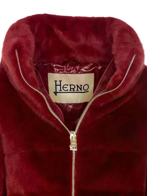 Herno High-neck Padded Jacket - Red