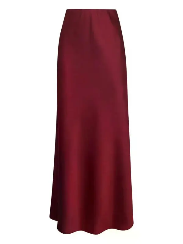 BLANCA VITA Elasticated-waist Midi Skirt - Red