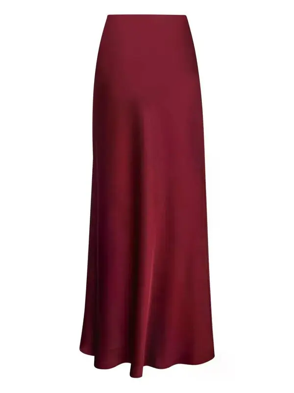 BLANCA VITA Elasticated-waist Midi Skirt - Red