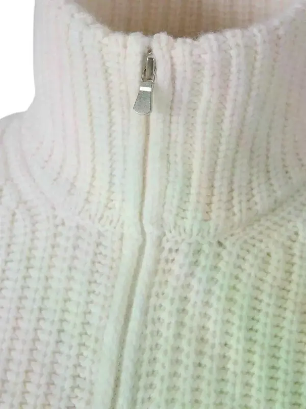 GRAN SASSO Zip-closure Ribbed Cardigan