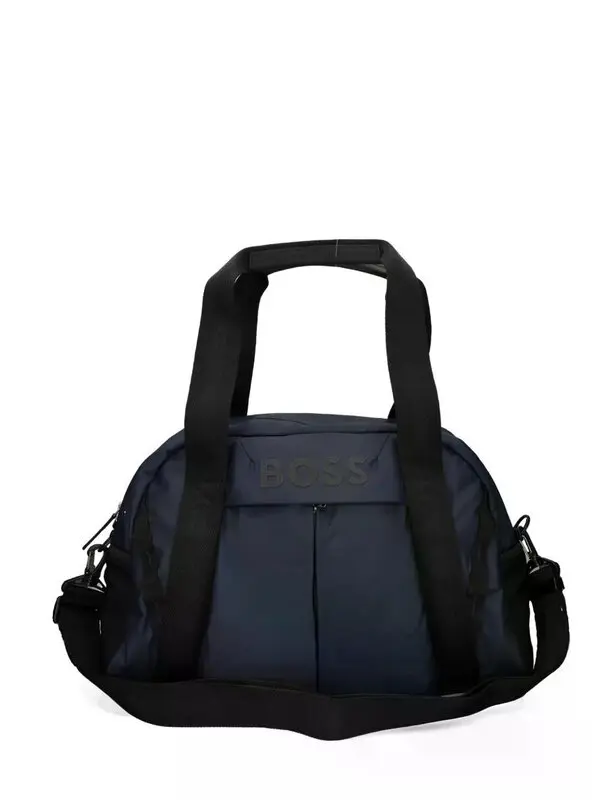 BOSS Logo-plaque Holdall - Blue