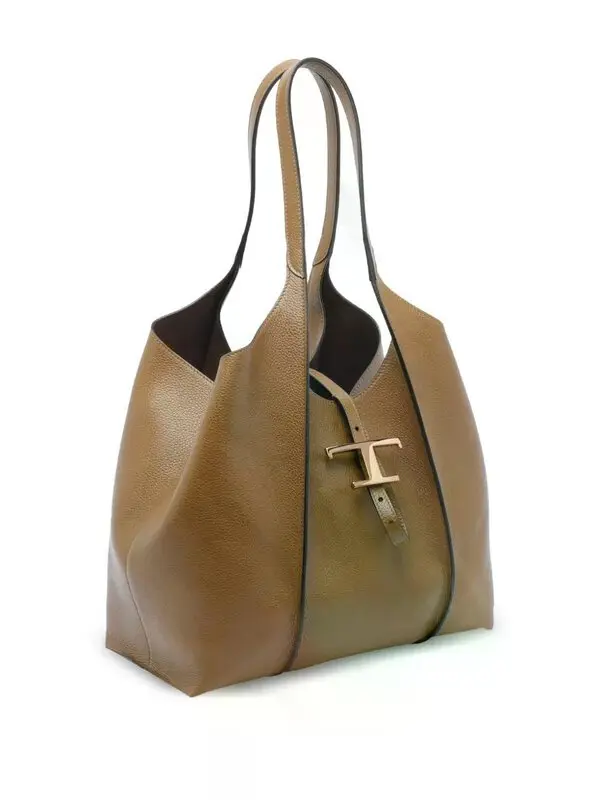TOD'S T-timeless Leather Tote Bag - Brown