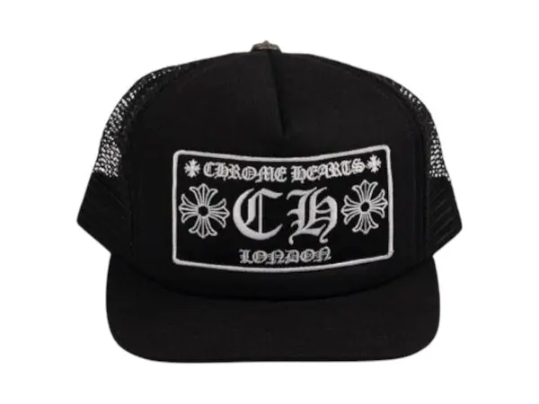 Chrome Hearts Ch London Trucker Cap - Black/white