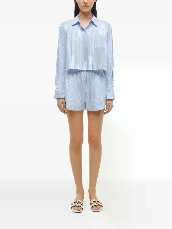Simkhai Striped Cotton Shirt
