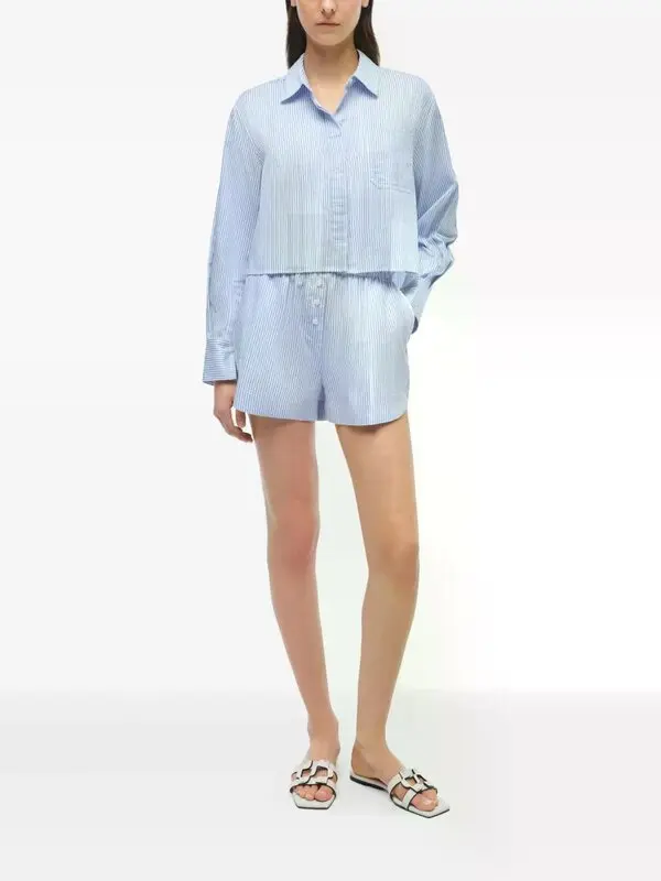 Simkhai Striped Cotton Shirt