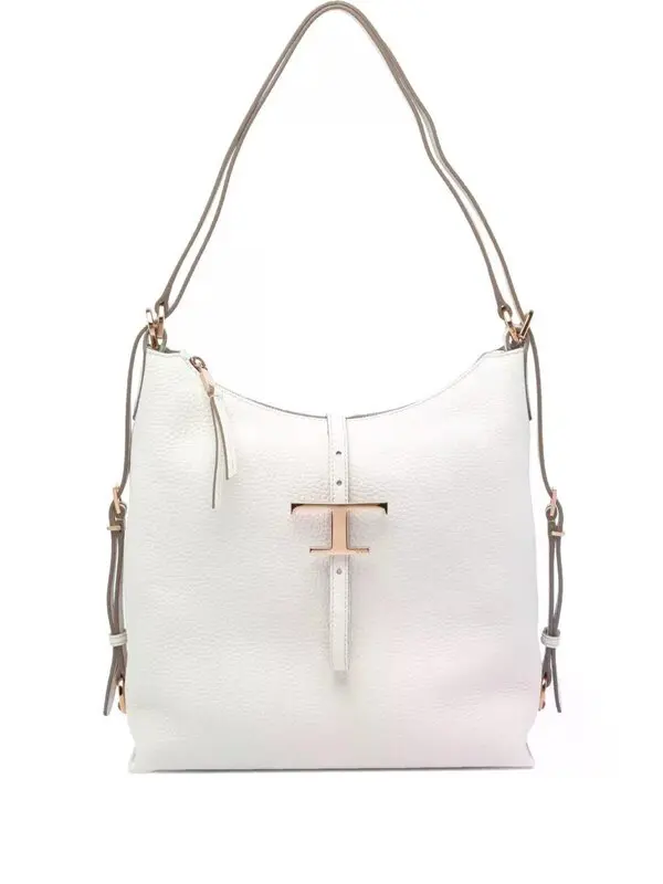 TOD'S T-timeless Zip Shoulder Bag - White