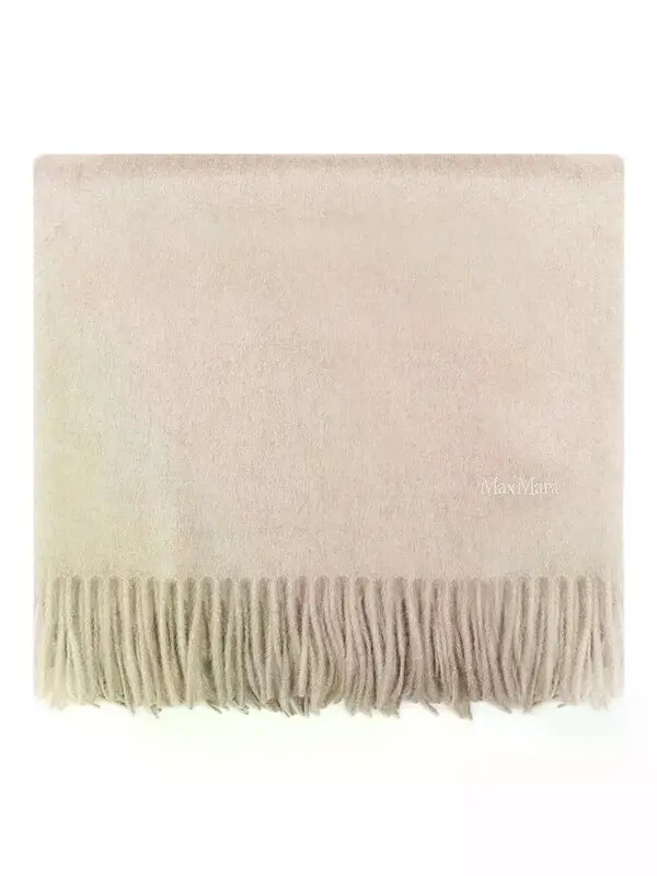 Max Mara Fringed Cashmere Scarf - Neutrals