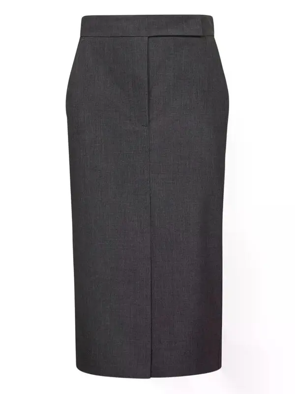BLANCA VITA Front-closure Skirt With Pocket