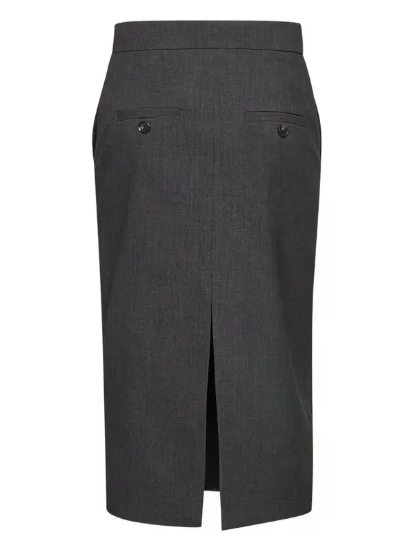 BLANCA VITA Front-closure Skirt With Pocket