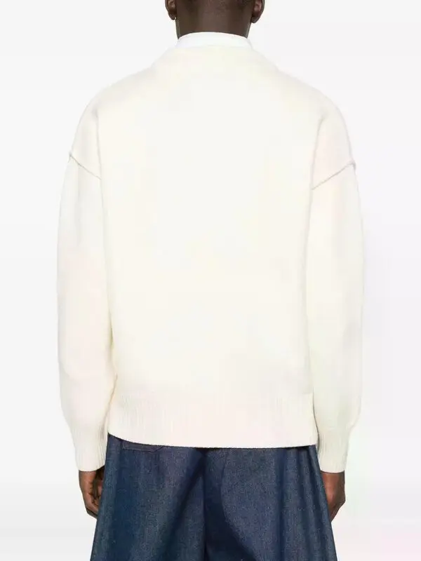 AMI Paris De Coeur Monogram Cardigan