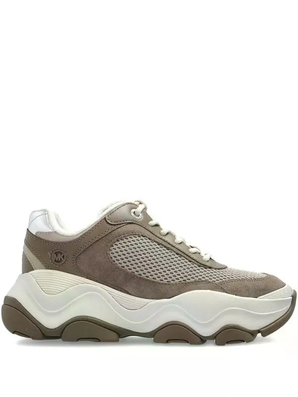 Michael Kors Mesh-panel Leather Sneakers