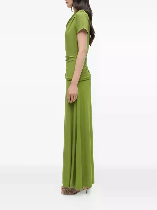 simkhai shanelle draped jersey midi dress Shanelle Cowl-neck Jersey Midi Dress