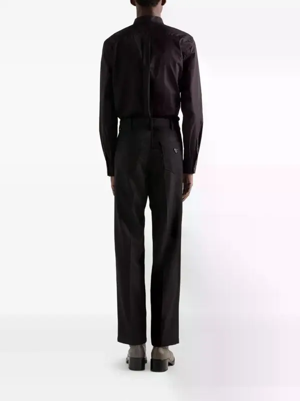 Prada Patch-pocket Cotton Shirt - Black