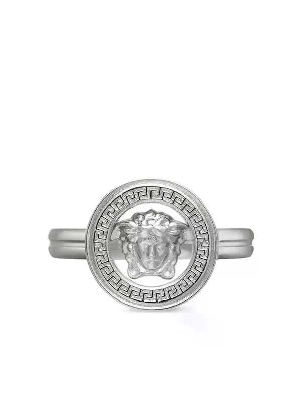 Versace Medusa '95 Embellished Ring - Silver