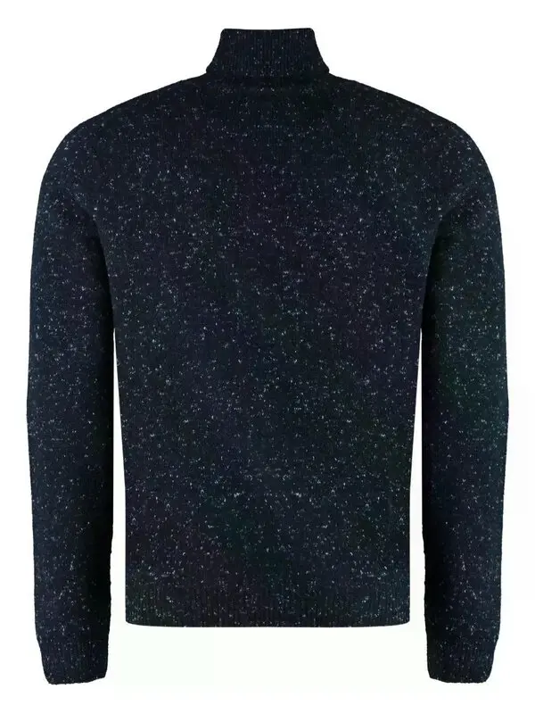 THE (ALPHABET) Speckled Cashmere Turtleneck Sweater