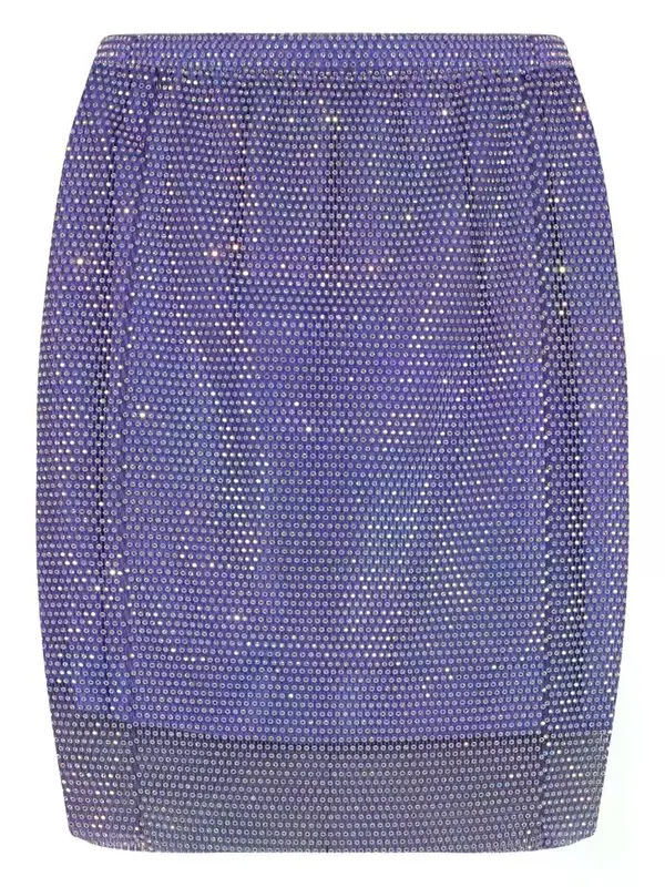 SANTA BRANDS Rhinestone-embellished Mini Skirt - Purple