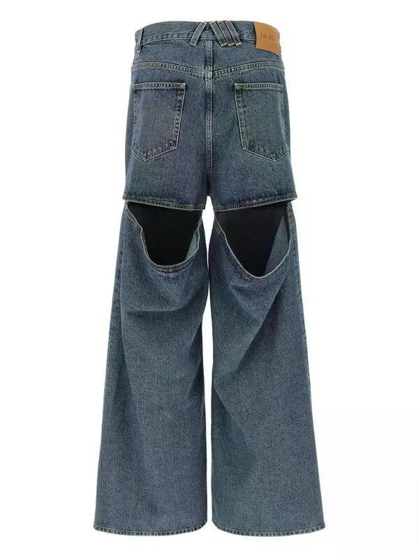 Attico Cut-out Denim Jeans