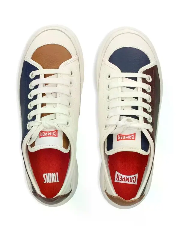 Camper Leather Panelled Lace-up Sneakers - Brown