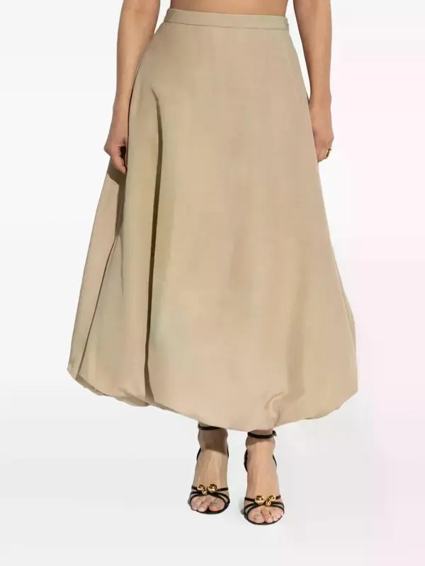 BY MALENE BIRGER Aubrey Balloon-hem Maxi Skirt - Neutrals