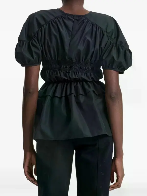 Cecilie Bahnsen Brooklyn Puff-sleeve Top
