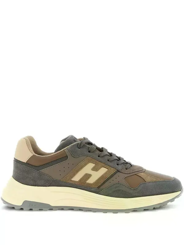 Hogan Hyperlight Suede And Leather Sneakers - Brown