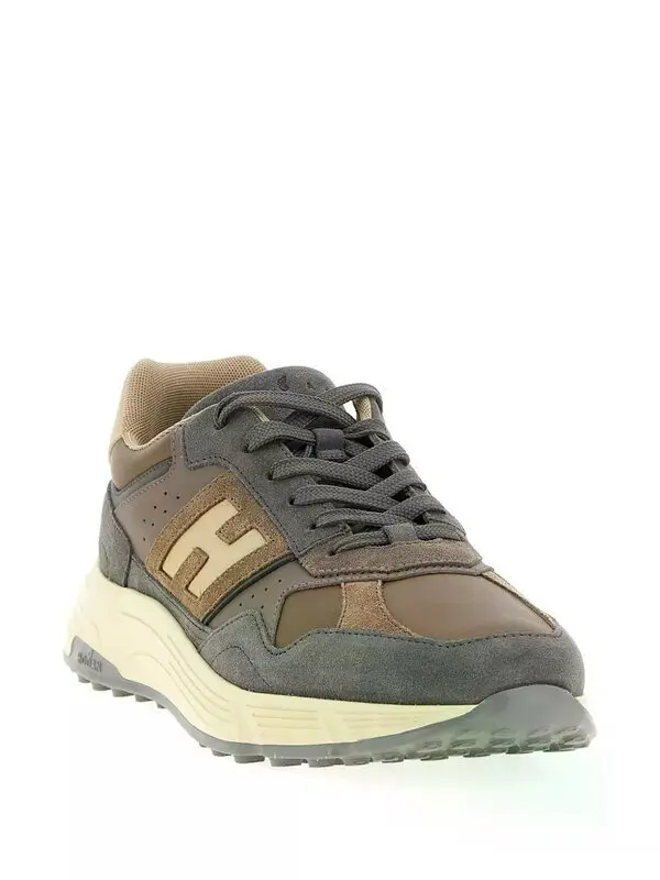 Hogan Hyperlight Suede And Leather Sneakers - Brown