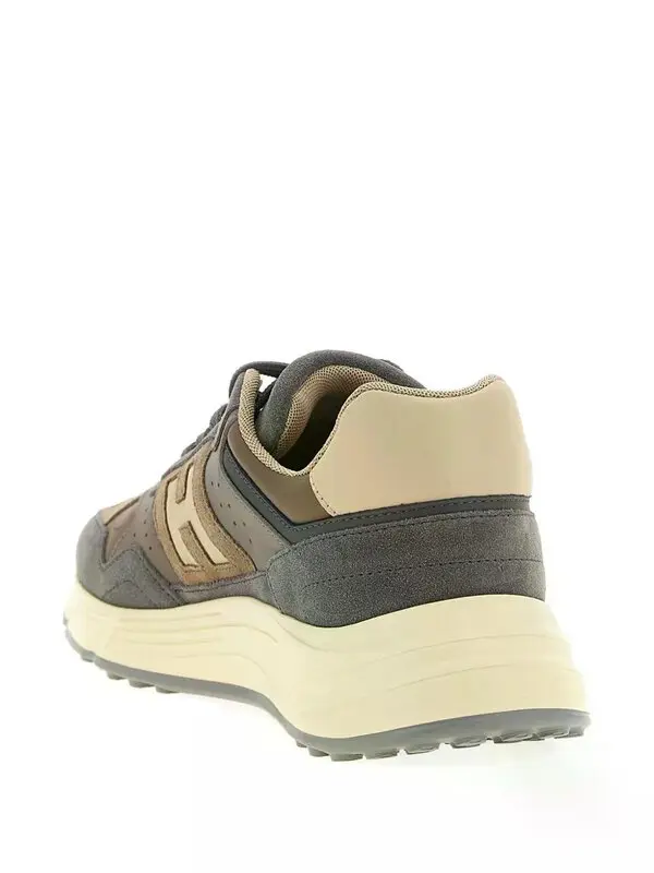 Hogan Hyperlight Suede And Leather Sneakers - Brown