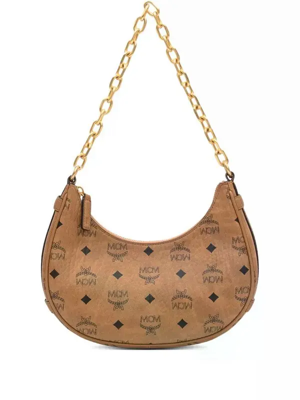 Mcm Aren Shoulder Bag - Brown